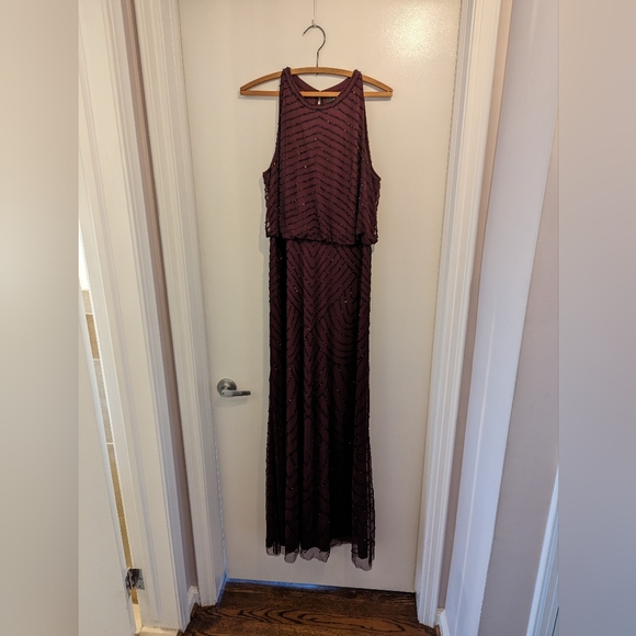 Adrianna Papell | Dresses | Adrianna Papell Art Deco Beaded Blouson ...